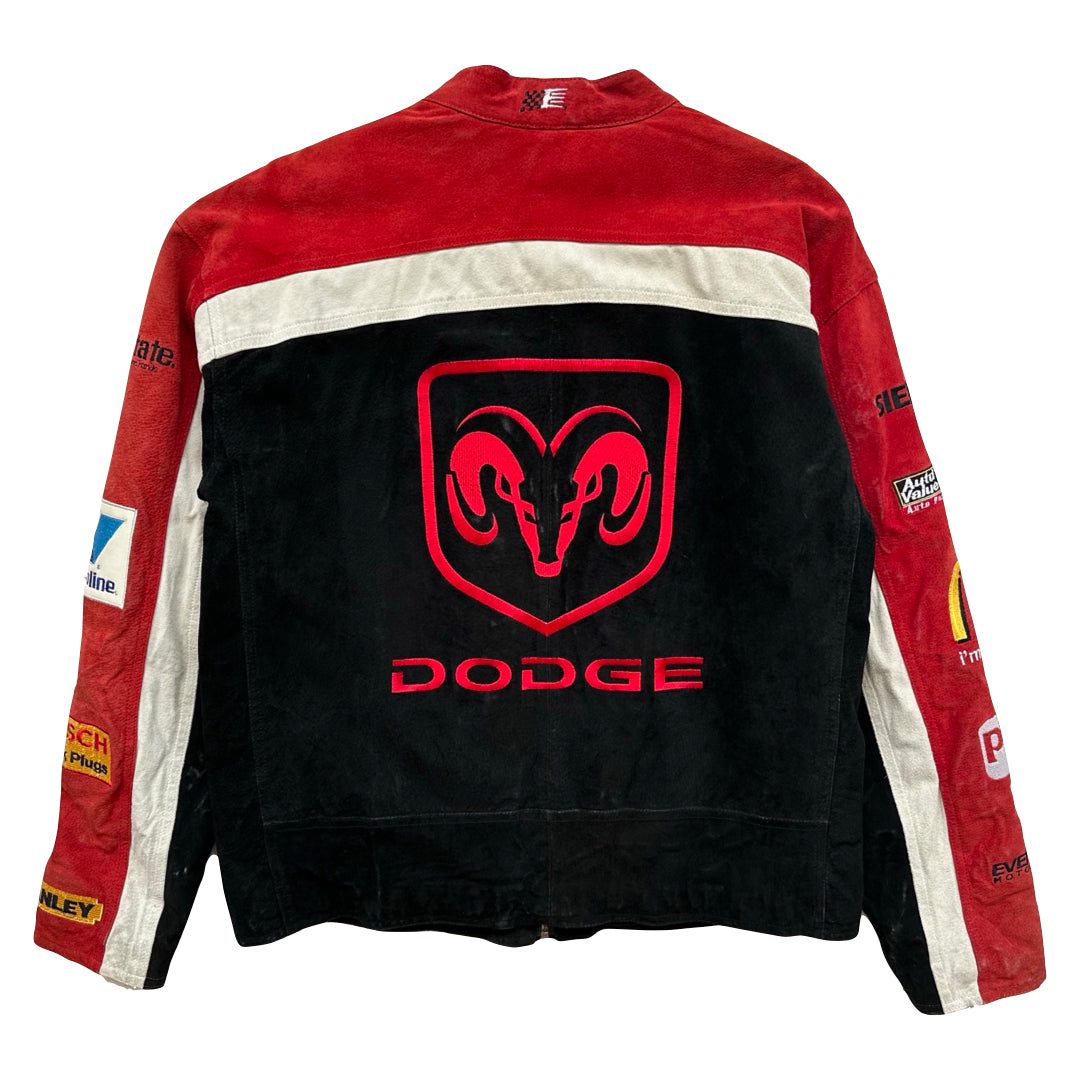 Vintage Dodge Nascar Leather Racing Jacket | We Vintage