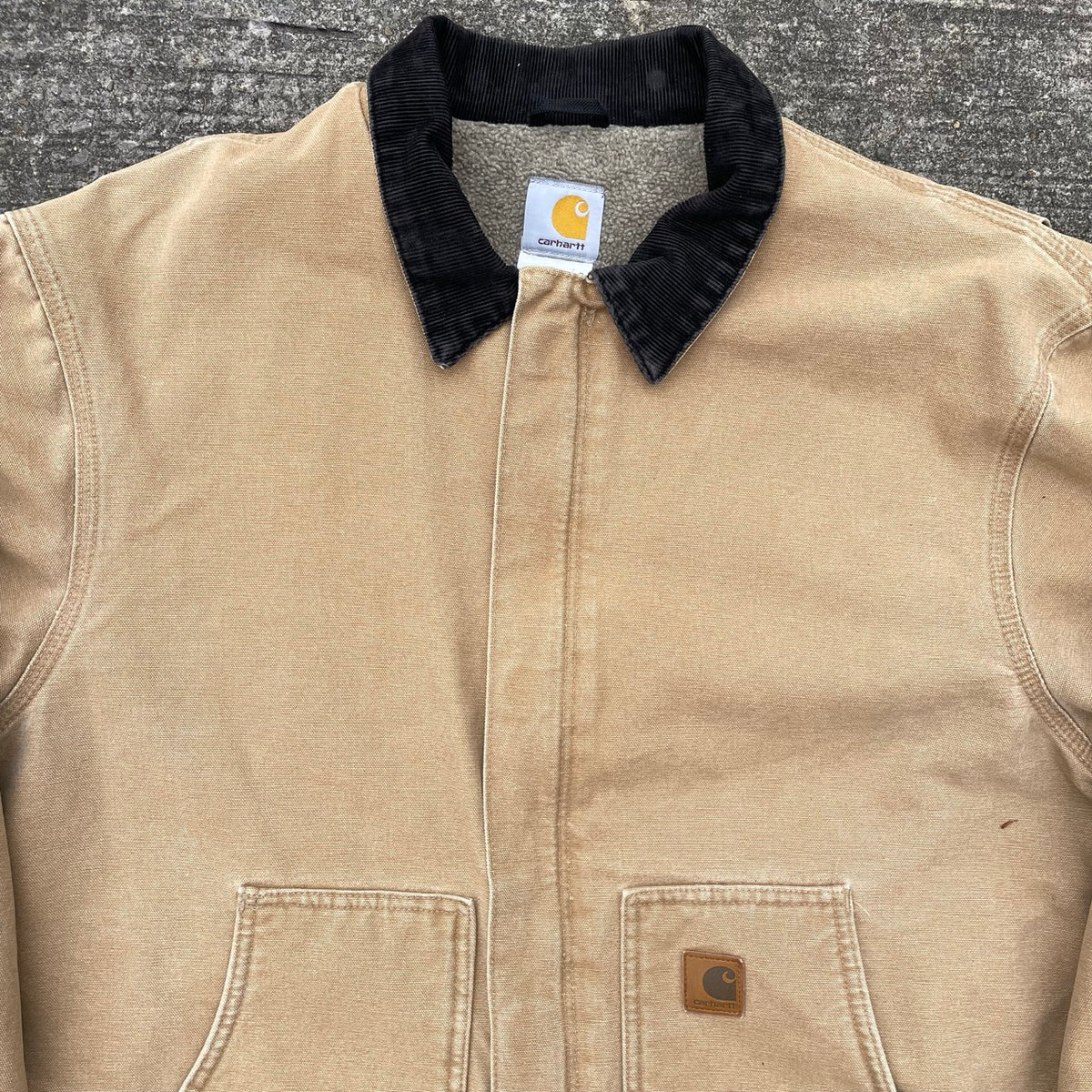 Vintage Carhartt Cream Chore Jacket | We Vintage