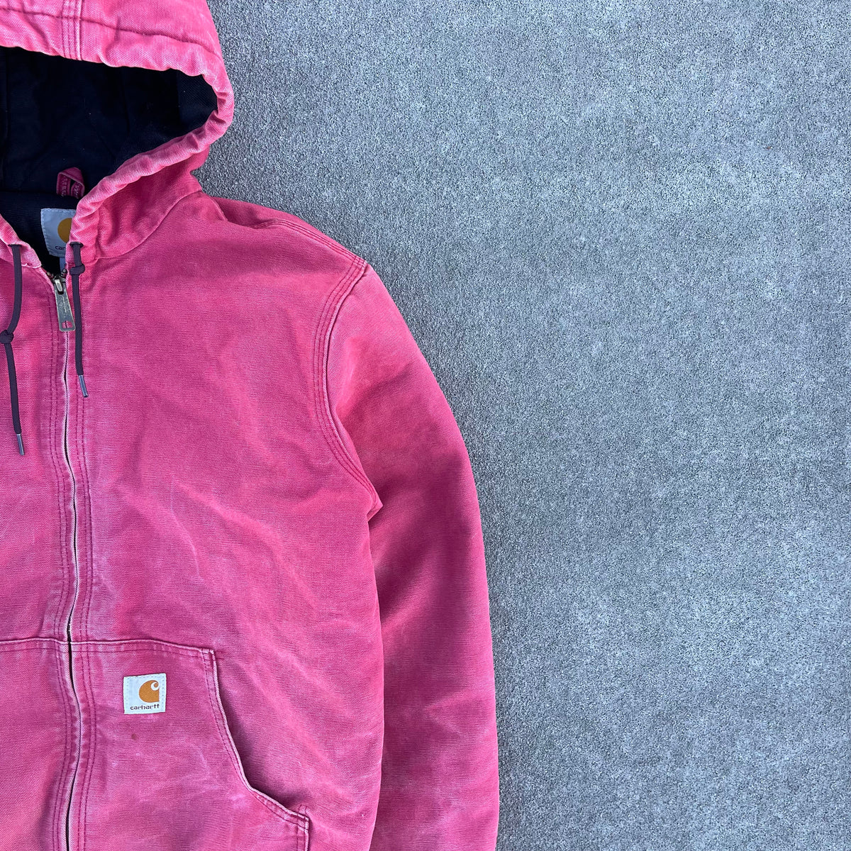 Vintage Carhartt Burnt Pink Hooded Jacket | We Vintage