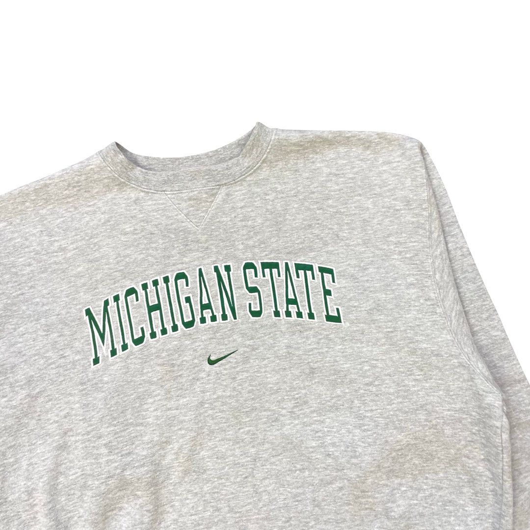 Nike Michigan State Grey Sweatshirt | We Vintage