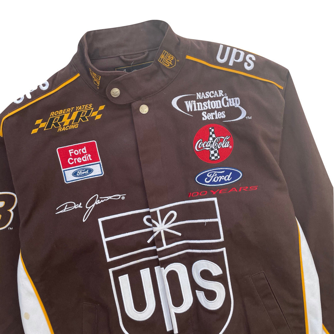 Vintage UPS Brown Nascar Racing Jacket | We Vintage