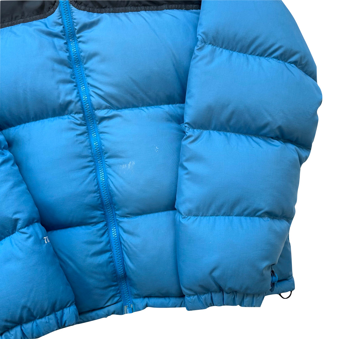The North Face Baby Blue Puffer Jacket STAINED | We Vintage